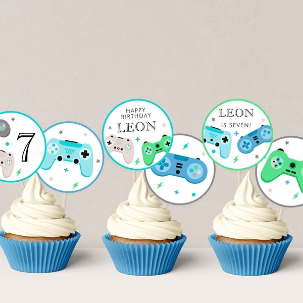 Printable Video Game Cupcake Topper - Etsy