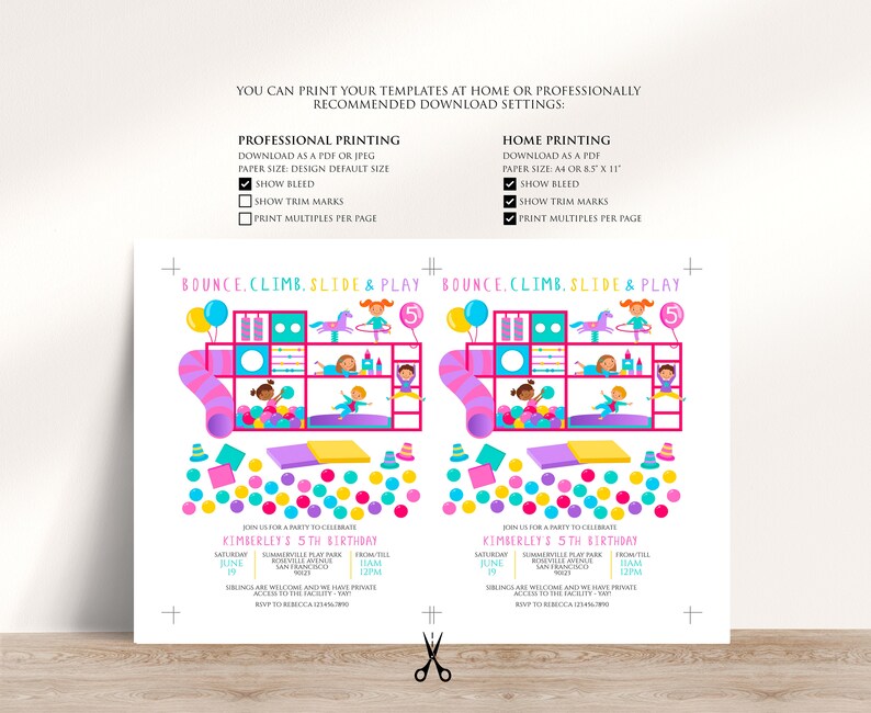 Jungle Gym Invitation Soft Play Invitation Indoor Playground - Etsy