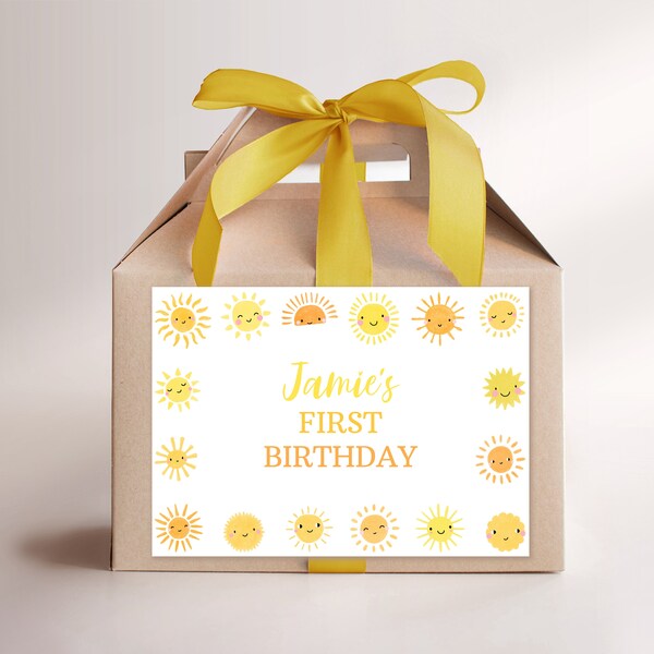 Sunshine Box Labels - Etsy