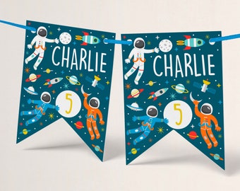 Galaxy Birthday Banner | Etsy