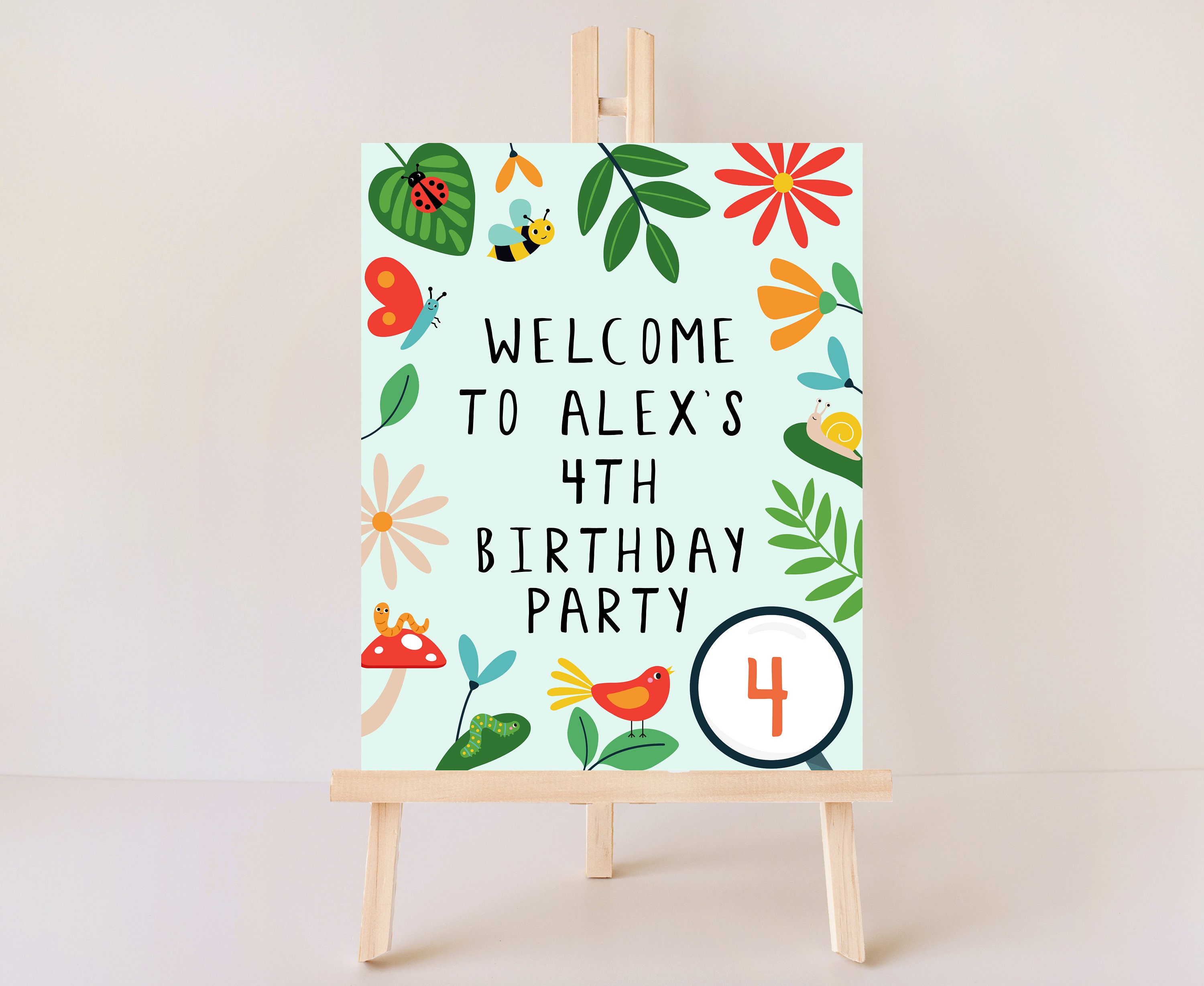 Birthday Welcome Sign Editable Birthday Sign Welcome Sign - Etsy