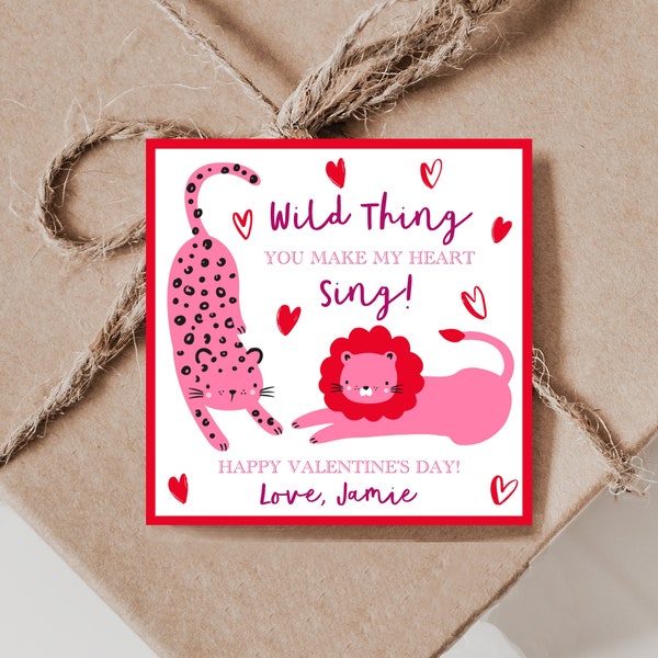 Valentine Favor Tags - Etsy