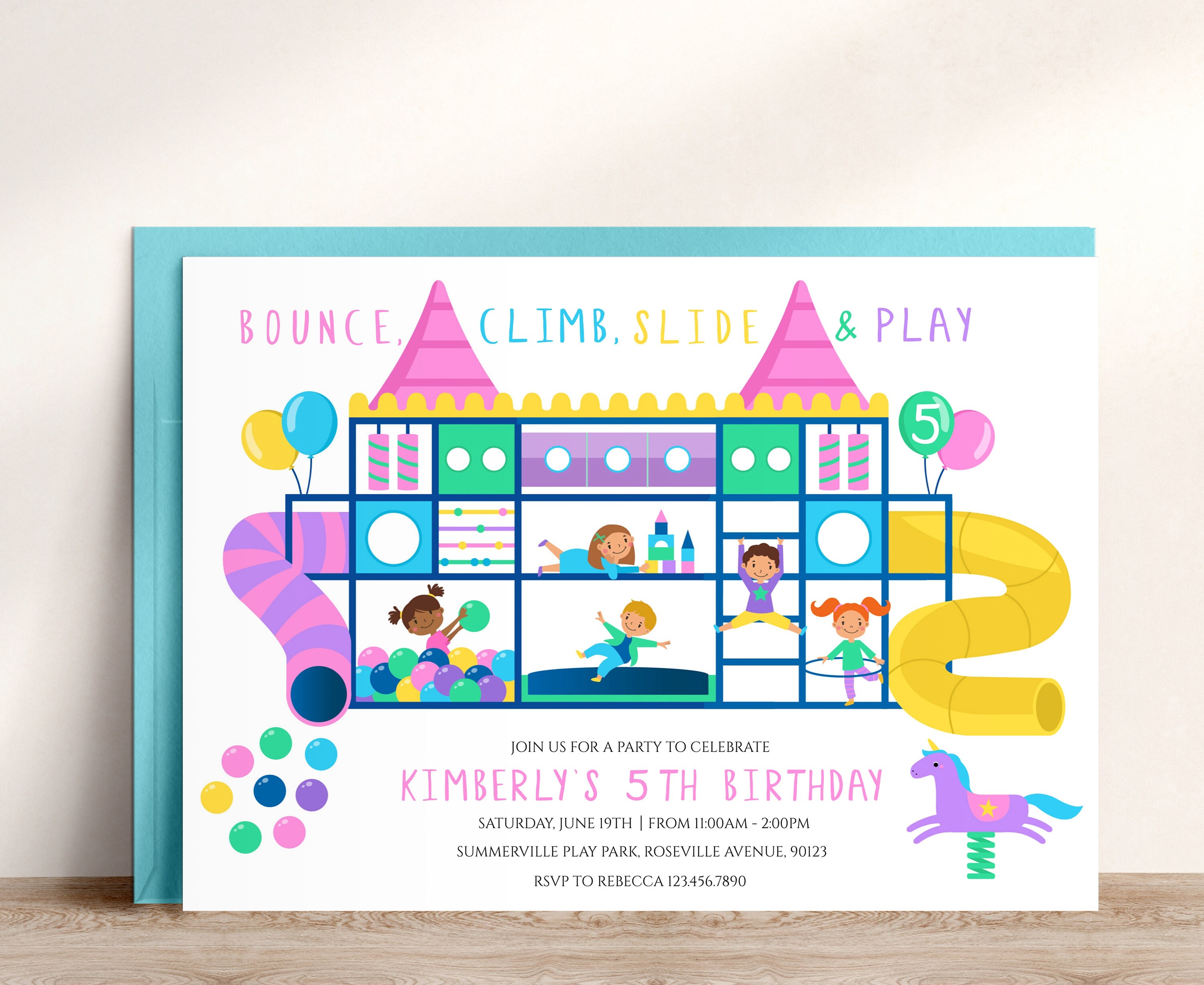 Jungle Gym Invitation Soft Play Invitation Indoor Playground - Etsy