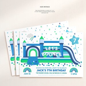 Bouncy Castle Birthday Invitation, Soft Play Invitation, Bounce House ...