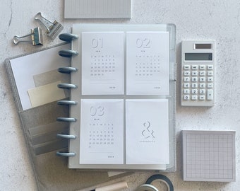 Parchment Minimalist Planner Dashboard Custom Planner Inserts Cover ...