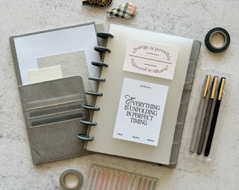 Minimal Planner Dashboard in Cardstock Custom Planner Inserts Cover ...
