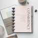 Parchment Minimalist Planner Dashboard || Custom Planner Inserts Cover ...