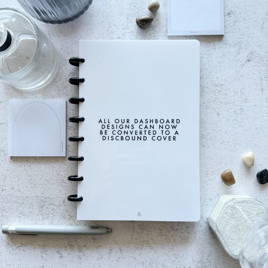 Discbound Planner and Notebook Cover || Erin Condren Cover, Happy ...
