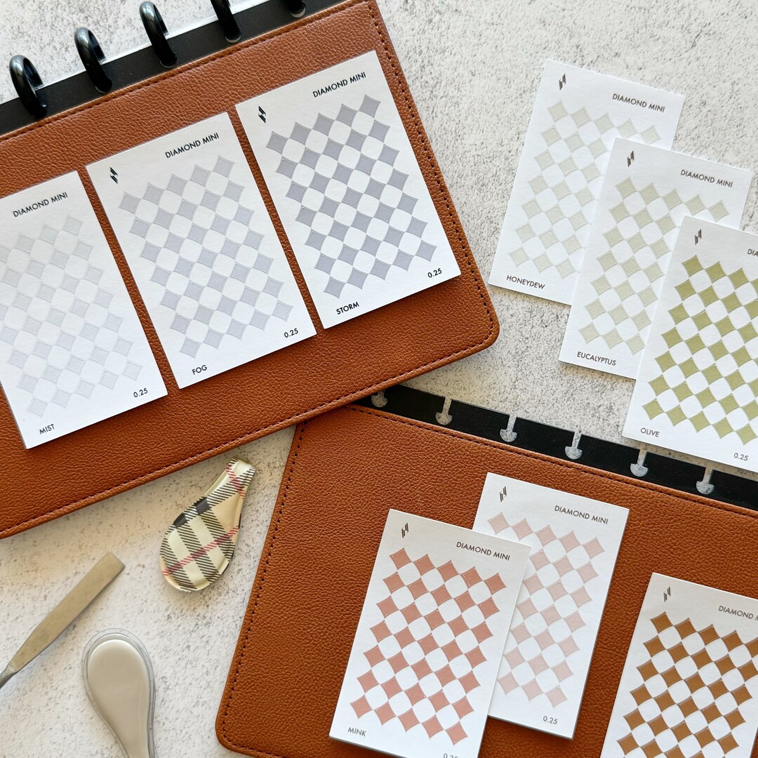 Decorative Planner Sticker DIAMOND Minimalist Transparent Sticker Matte ...