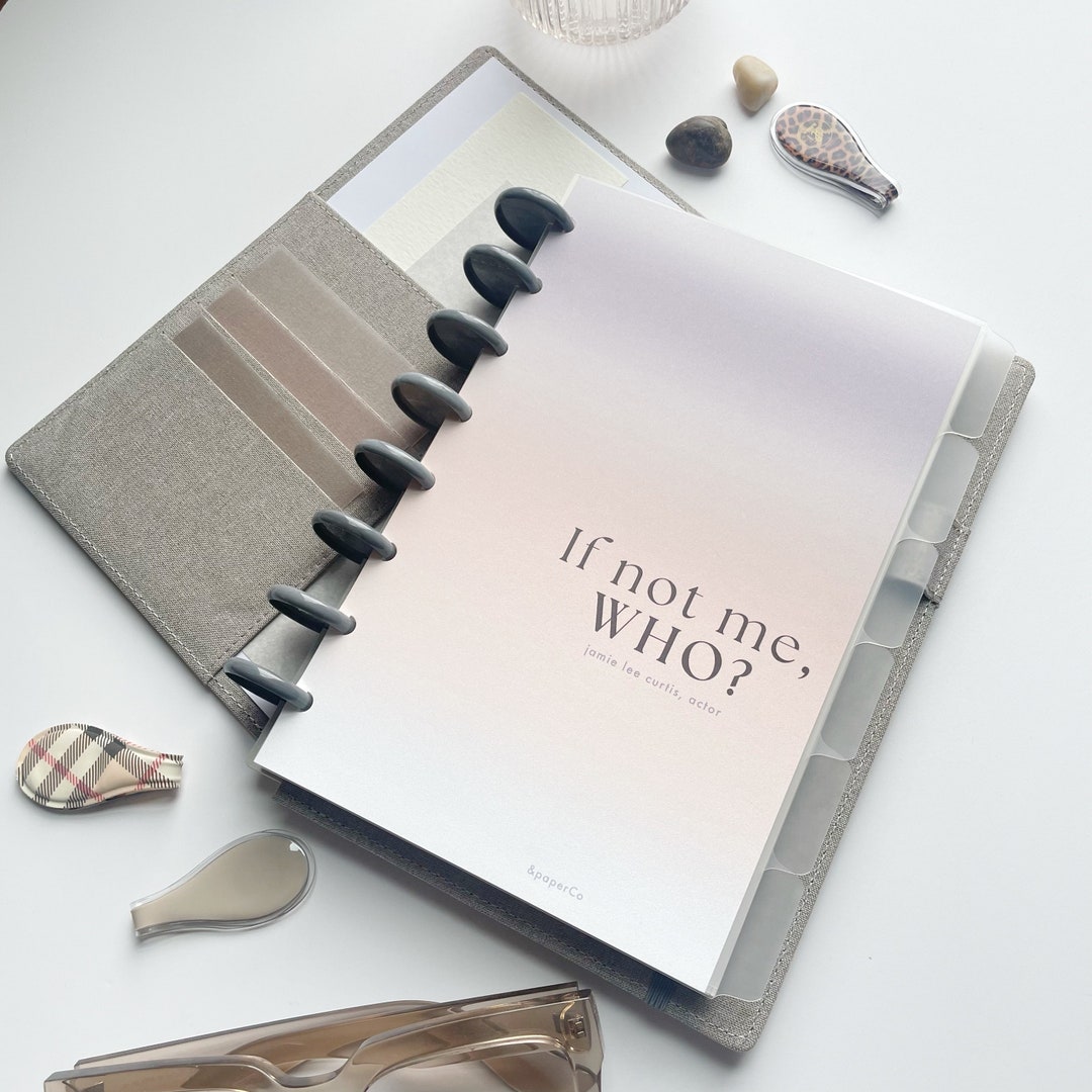 Minimal Planner Dashboard in Cardstock || Custom Planner Inserts Cover ...