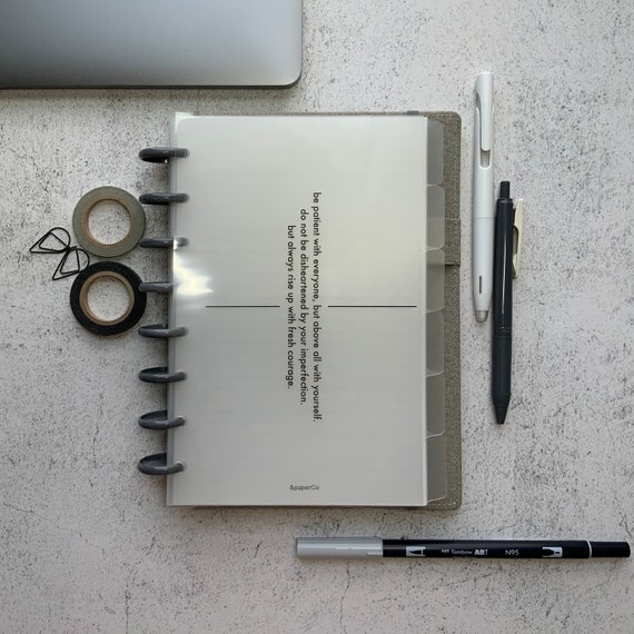 PLANNER DASHBOARDS PREMIUM Acetate Inserts in a Variety of - Etsy