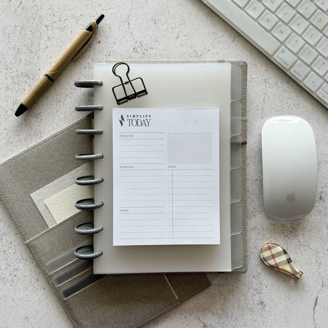 To Do List Notepad Daily Planner Minimalist Planner Accessories Brain ...