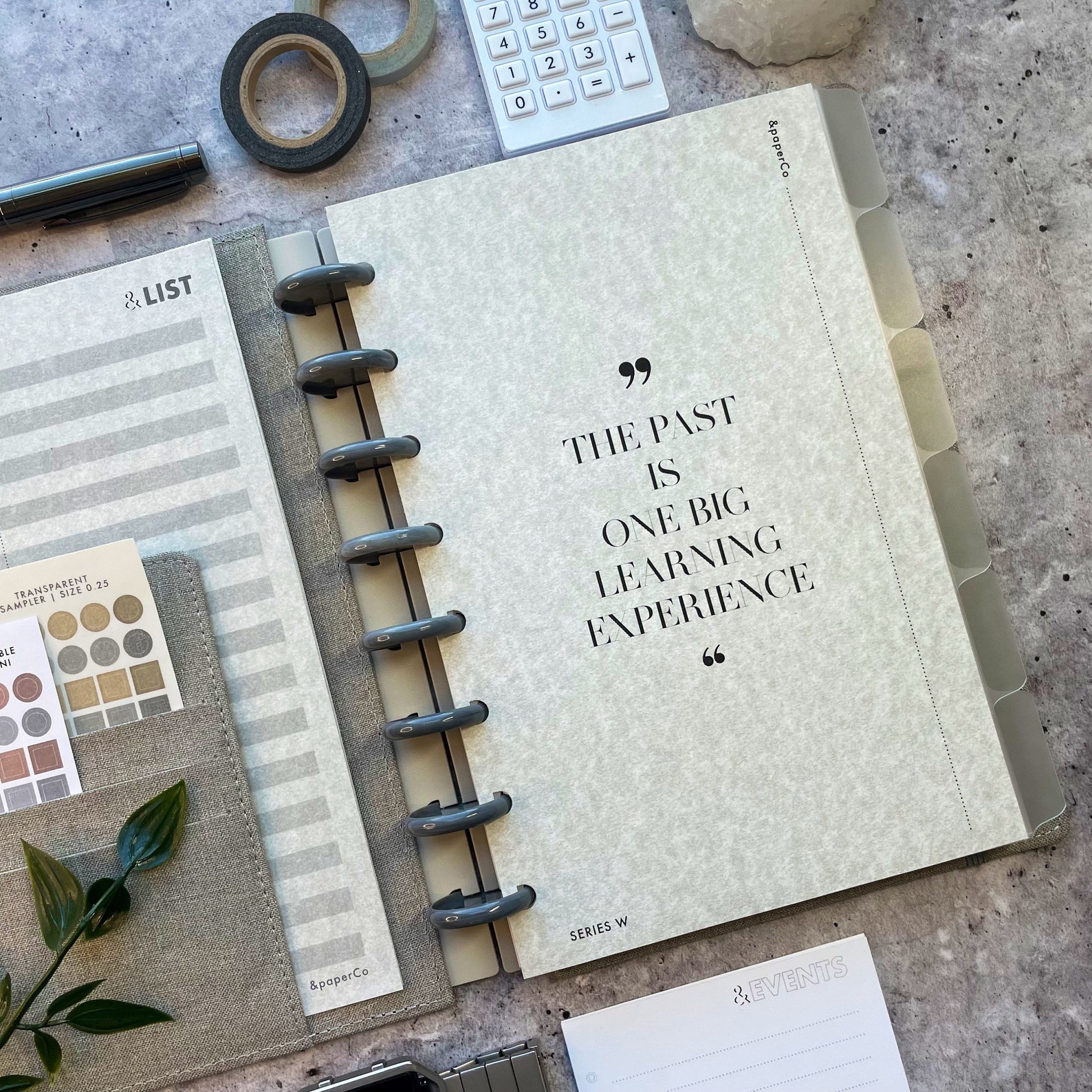 MINIMAL PLANNER DASHBOARD in Parchment Custom Planner Inserts - Etsy