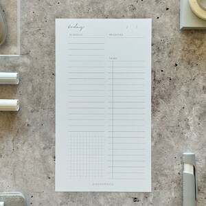 Daily Printable Planner Inserts in PERSONAL Size, Used for Weekly Goal ...