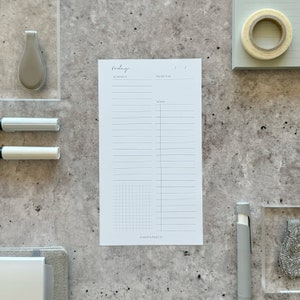 Daily Printable Planner Inserts in PERSONAL Size, Used for Weekly Goal ...