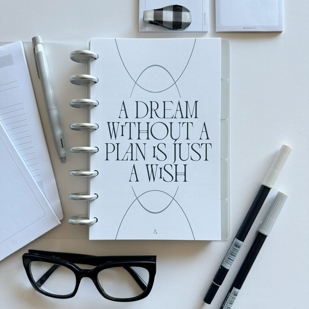 Minimal Planner Dashboard || Custom Planner Inserts Cover Page for 6 ...