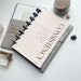 Parchment Minimalist Planner Dashboard Custom Planner Inserts Cover ...
