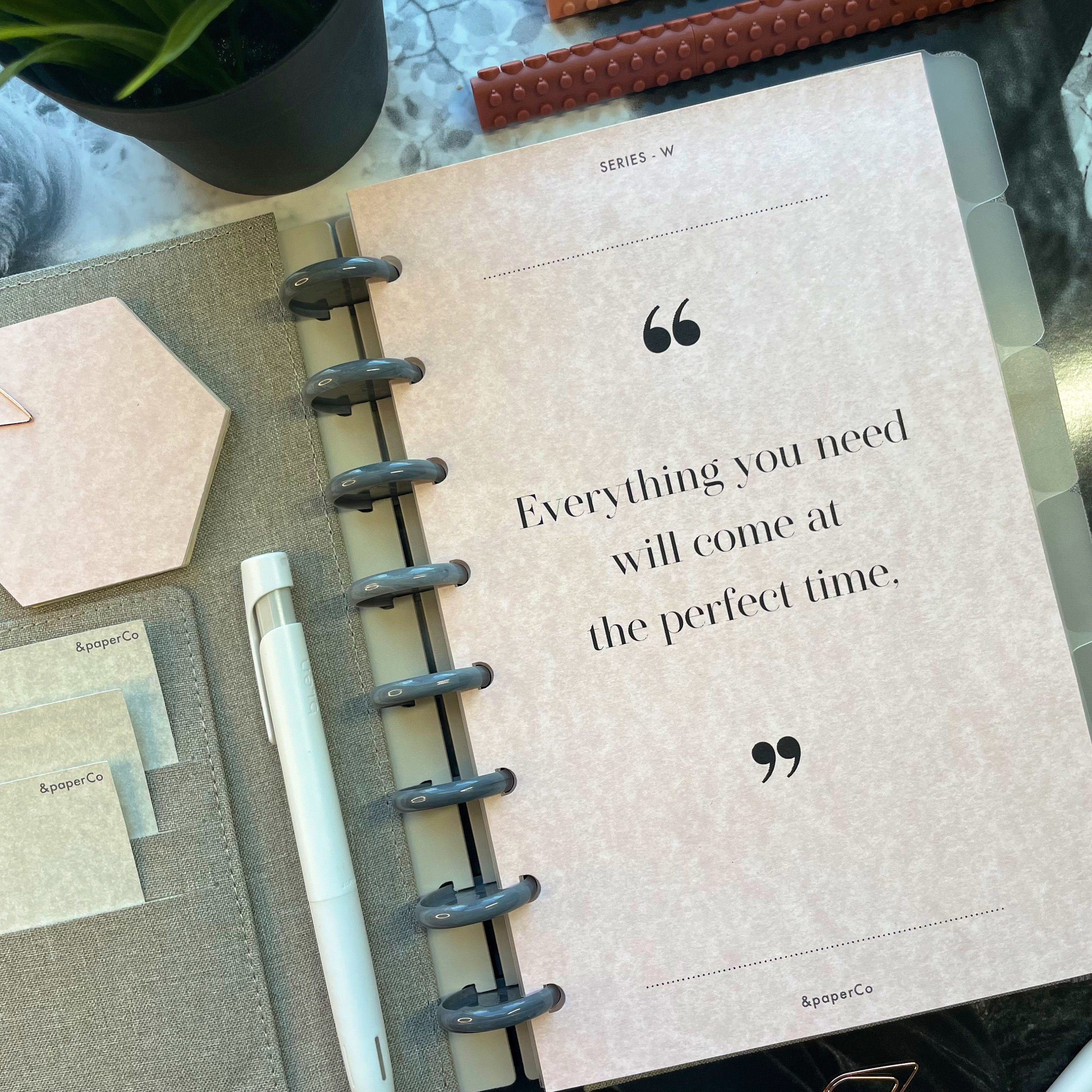 MINIMALIST DASHBOARD in Parchment Handmade Planner Inserts - Etsy