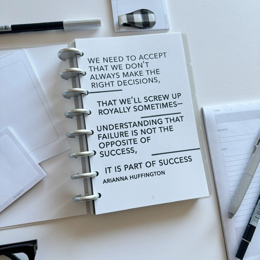 Minimalist Planner Dashboard || Custom Planner Inserts Cover Page for 6 ...