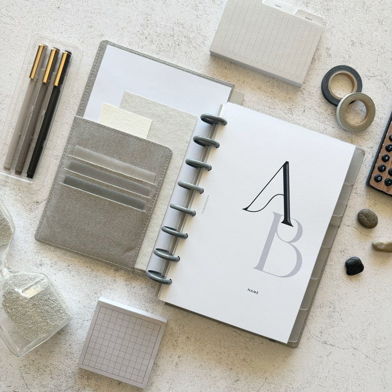 Luxe Planner Dashboard Personalized Minimalist Dashboard Decor A5 ...