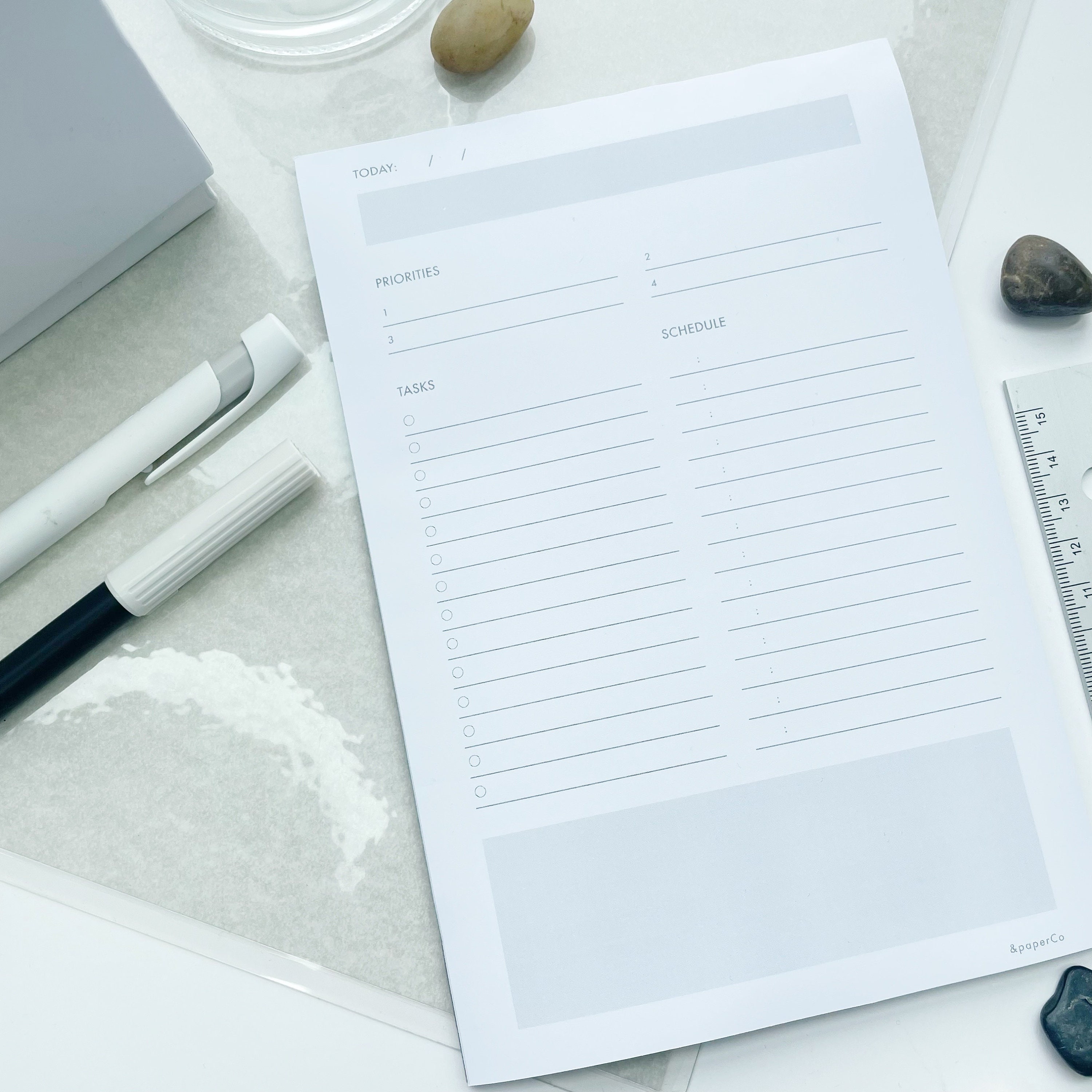 Minimalist task Manager Notepad Daily Notepad - Etsy