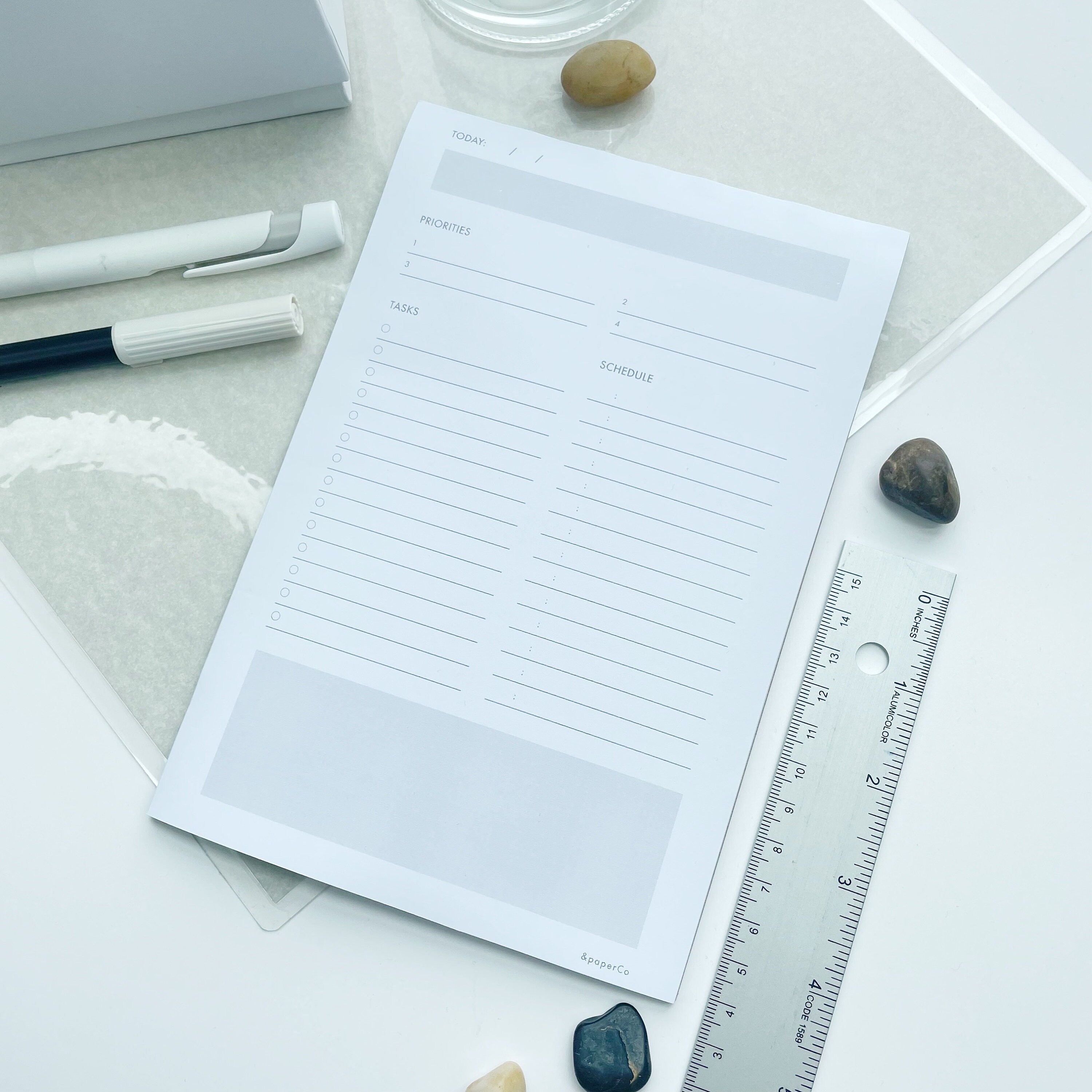 Minimalist task Manager Notepad Daily Notepad | Etsy