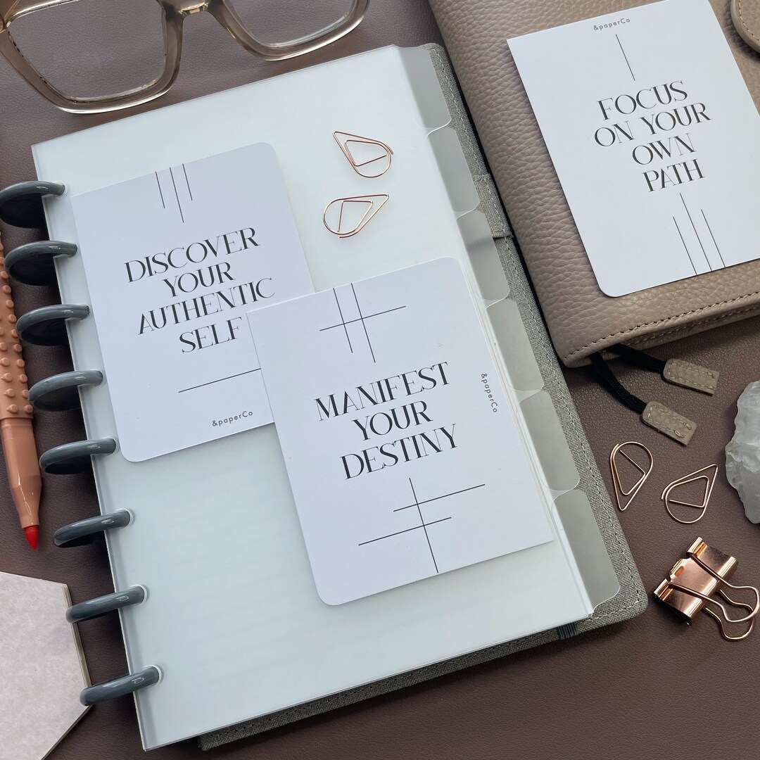 Journaling Cards, Planner Cards, Vision Board Cards, Inspirational ...