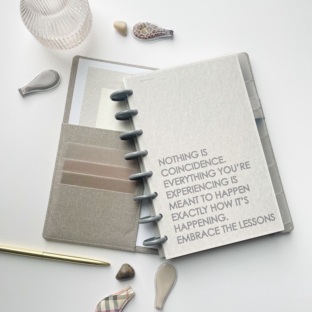 Parchment Minimalist Planner Dashboard || Custom Planner Inserts Cover ...