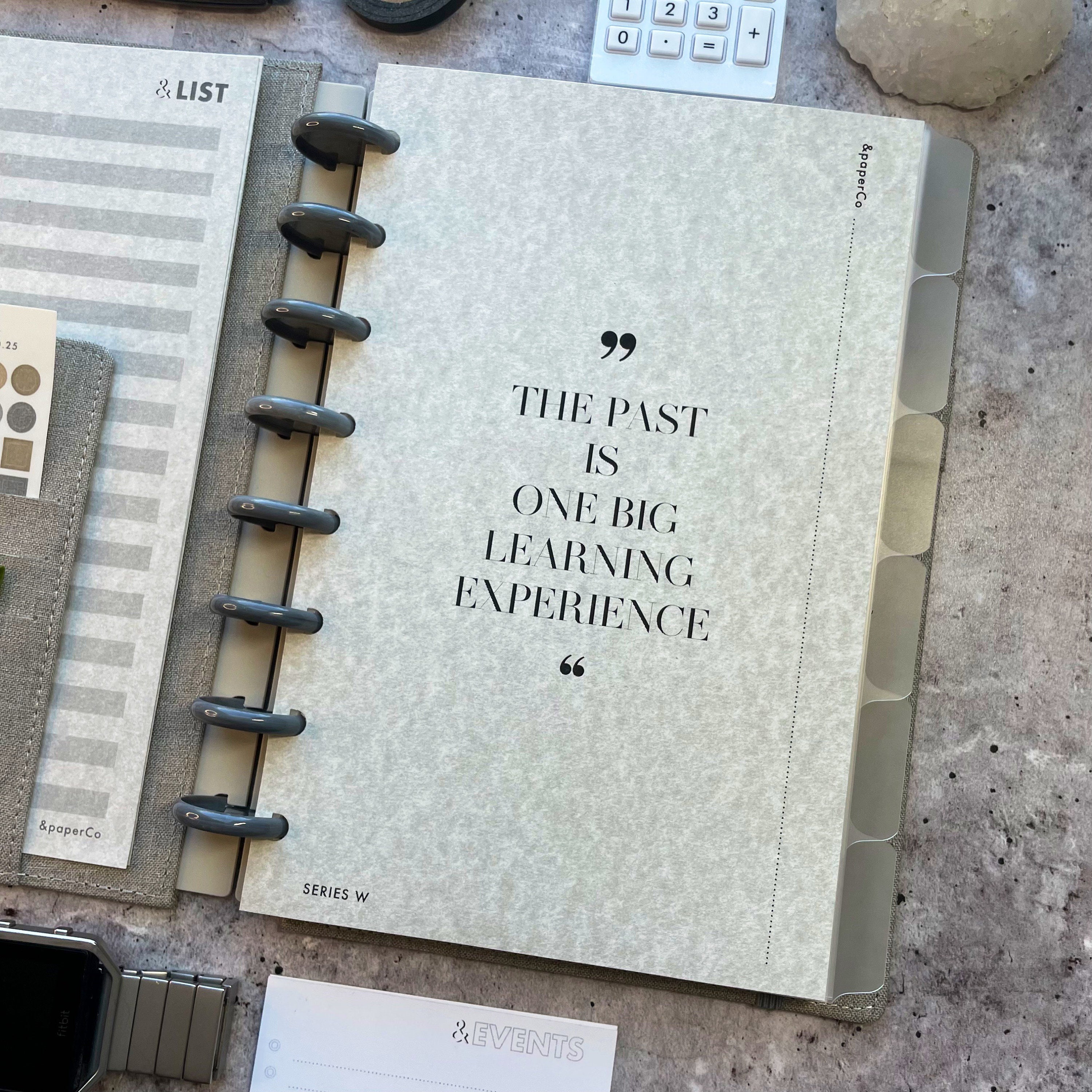 MINIMAL PLANNER DASHBOARD in Parchment, Custom Planner Inserts Cover ...