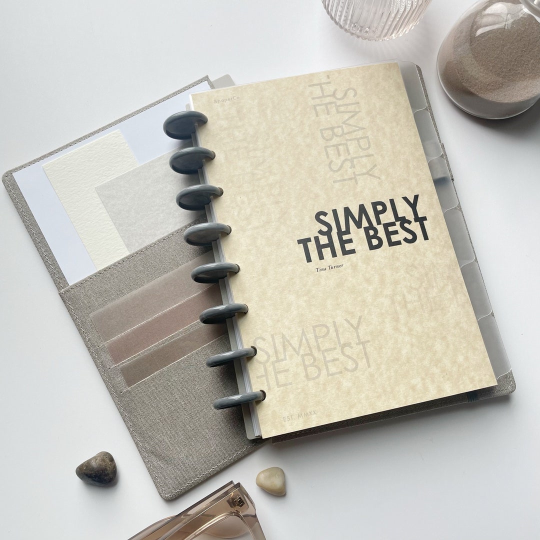 Minimal Planner Dashboard in Parchment Custom Planner Inserts Cover ...