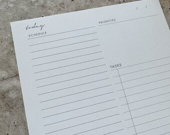 Cardstock Minimalist Planner Dashboard, Custom Planner Inserts Cover ...