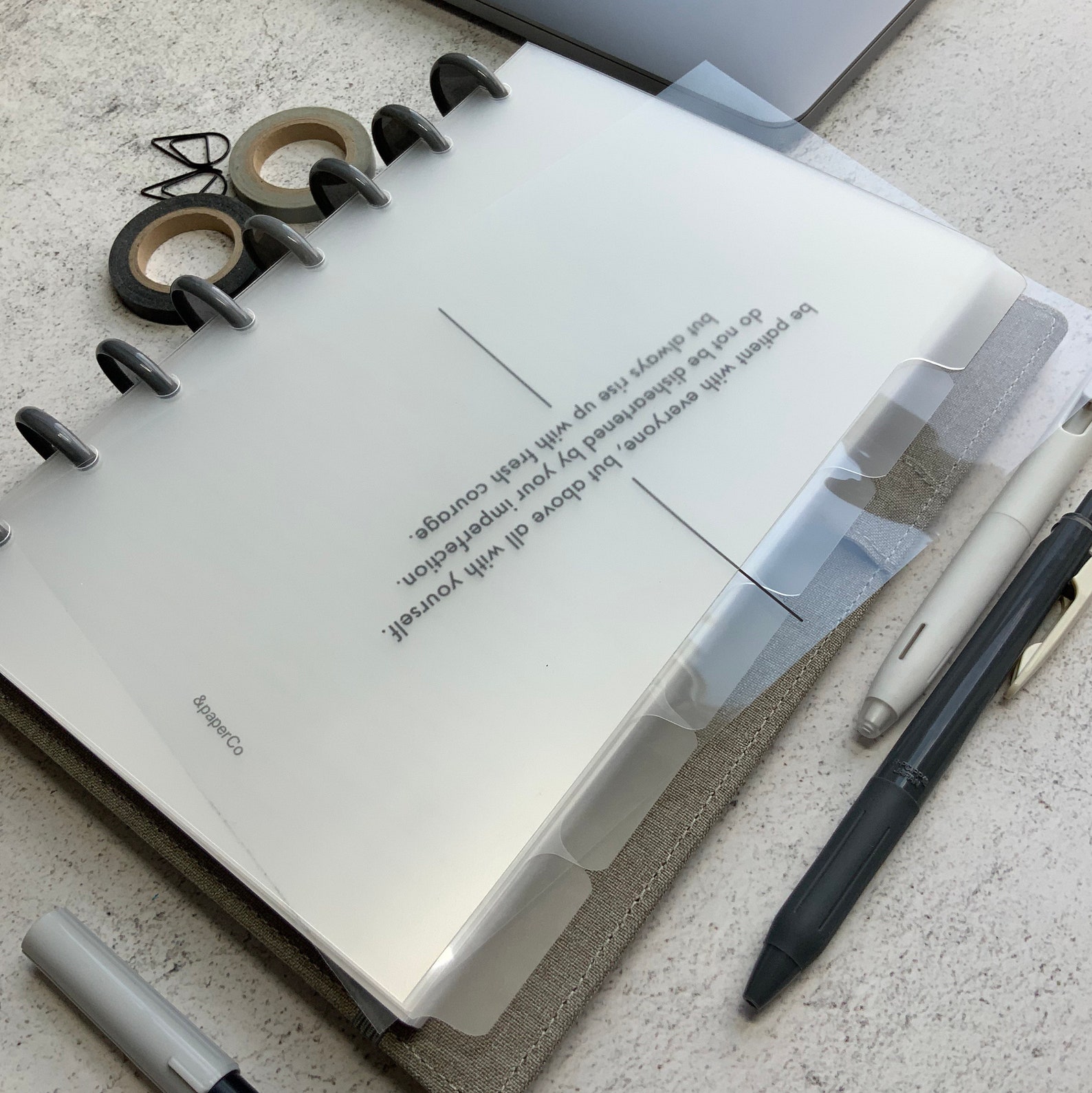 PLANNER DASHBOARDS PREMIUM Acetate Inserts in a Variety of - Etsy