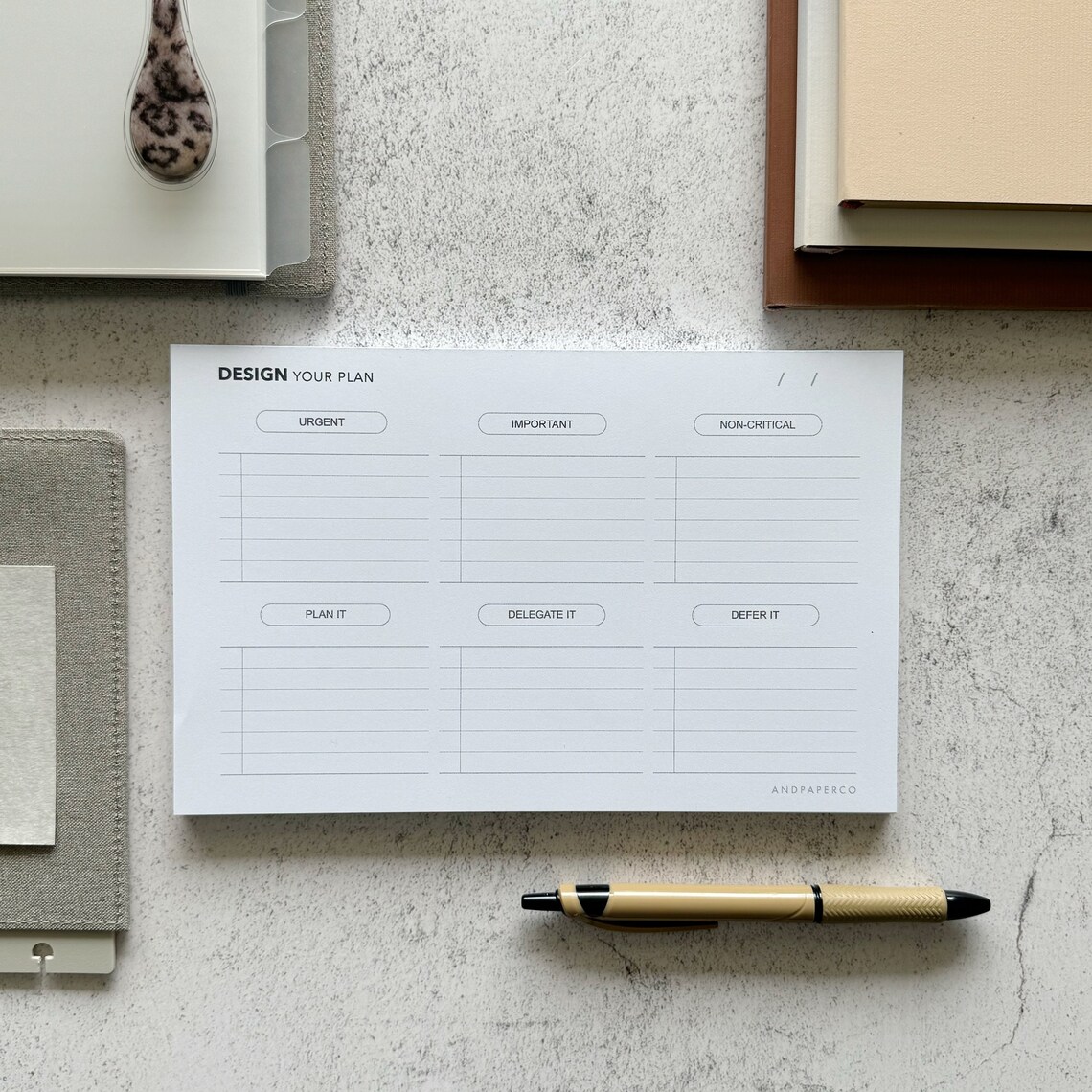 To Do List Notepad Daily Planner Minimalist Planner Accessories Brain ...