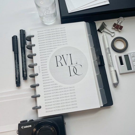 Monogram MINIMALIST PLANNER DASHBOARD Custom Planner Inserts - Etsy