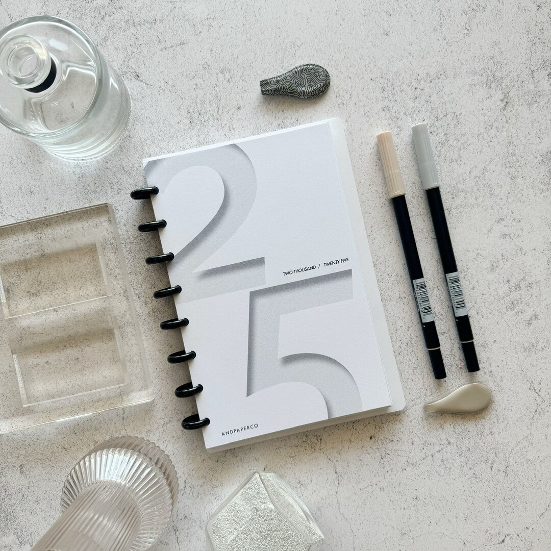 2025 Planner Dashboard Minimalist A5 Insert Planner Dashboard Decor Set ...