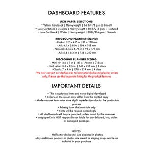 Parchment Minimalist Planner Dashboard || Custom Planner Inserts Cover ...