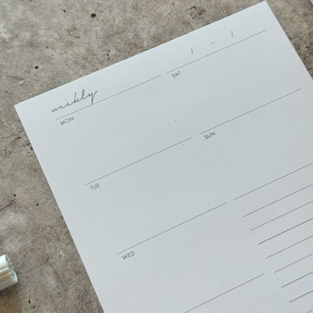 Weekly Printable Planner Inserts in MINI HP Used for Weekly Goal ...