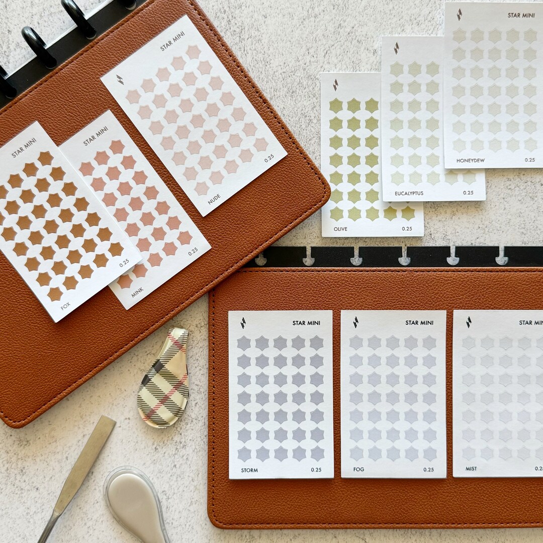 Decorative Planner Sticker STAR Minimalist Transparent Sticker Matte ...
