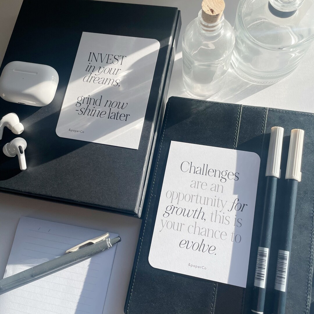 Minimal Journaling Cards || Planner Cards, Vision Board Cards ...