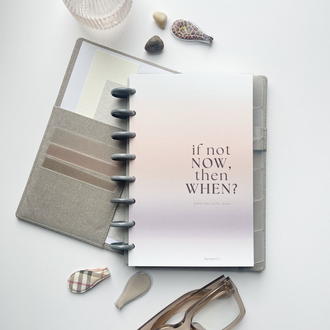 Minimal Planner Dashboard in Cardstock || Custom Planner Inserts Cover ...