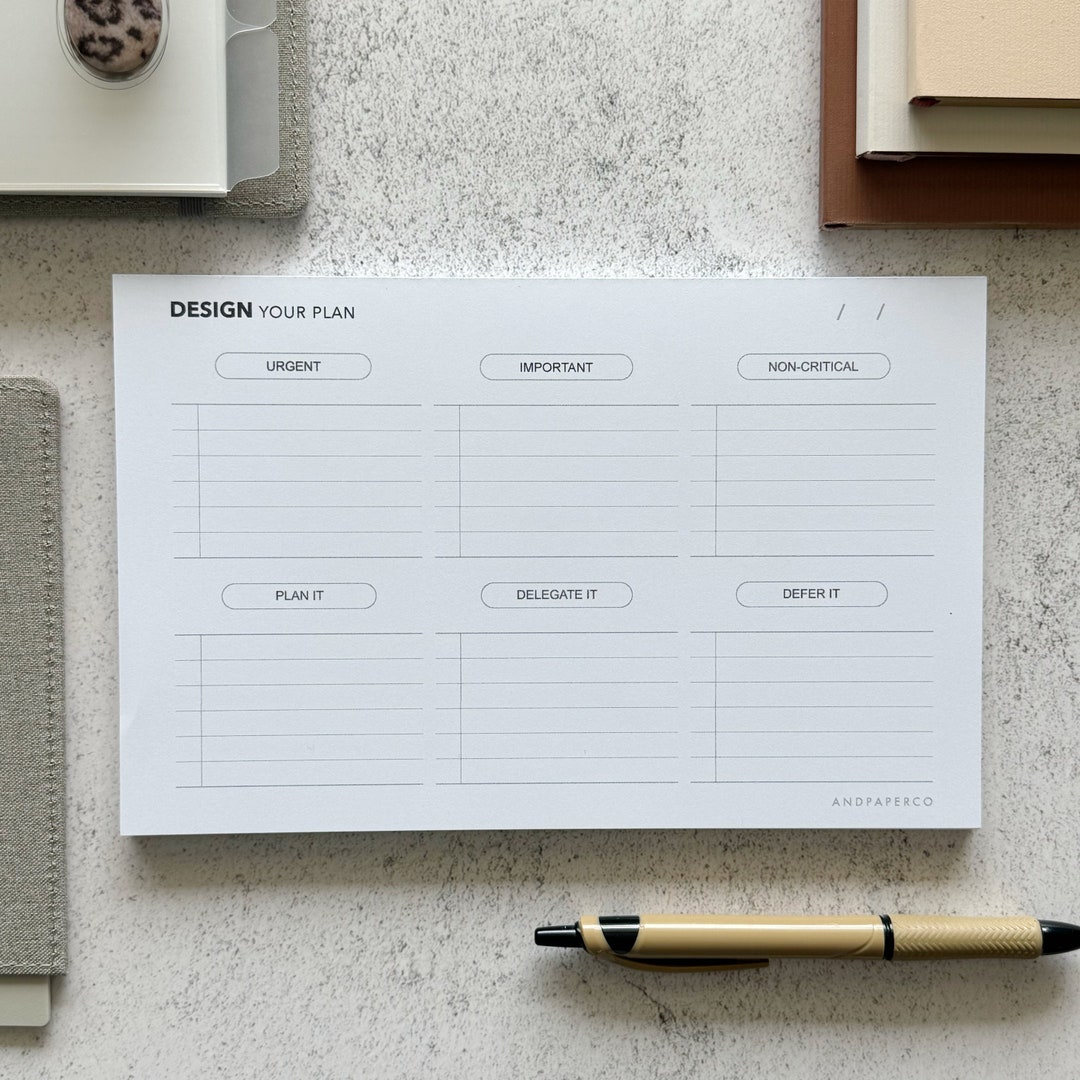 To Do List Notepad Daily Planner Minimalist Planner Accessories Brain ...