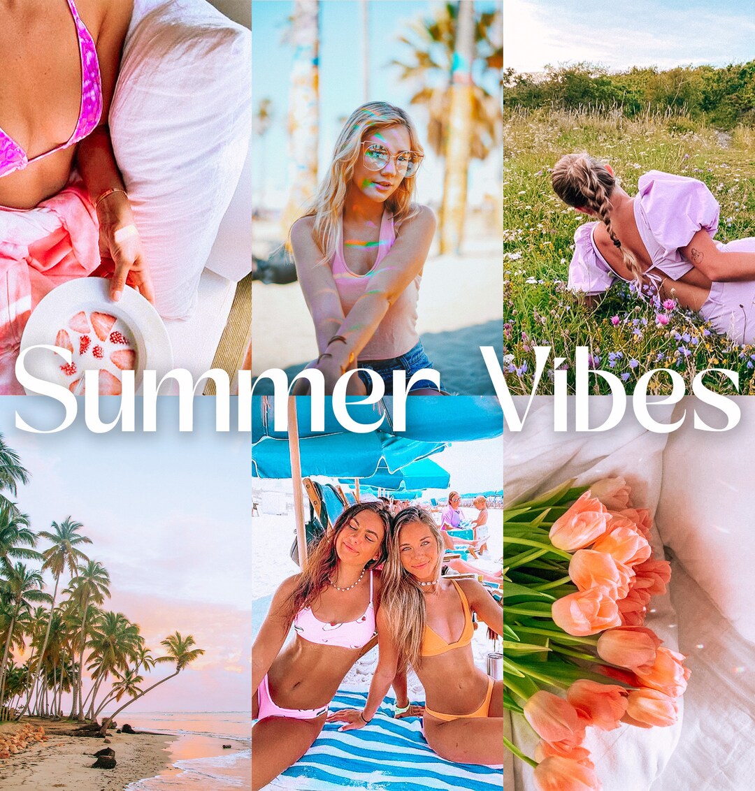 Lightroom Mobile Summer, 10 Preppy Presets Summer, Instagram Filters, Beach Presets, Preppy ...