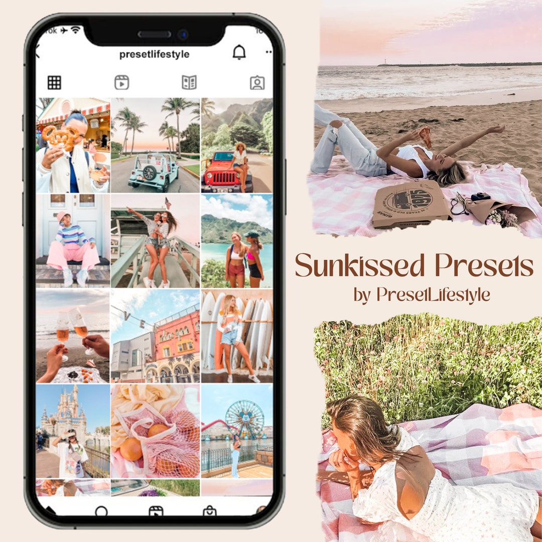 10 Summer Aesthetic Filters, SUNKISSED Presets Lightroom, Presets ...