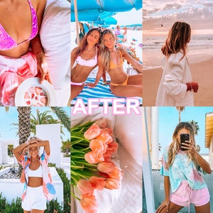 Lightroom Mobile Summer, 10 Preppy Presets Summer, Instagram Filters, Beach Presets, Preppy ...