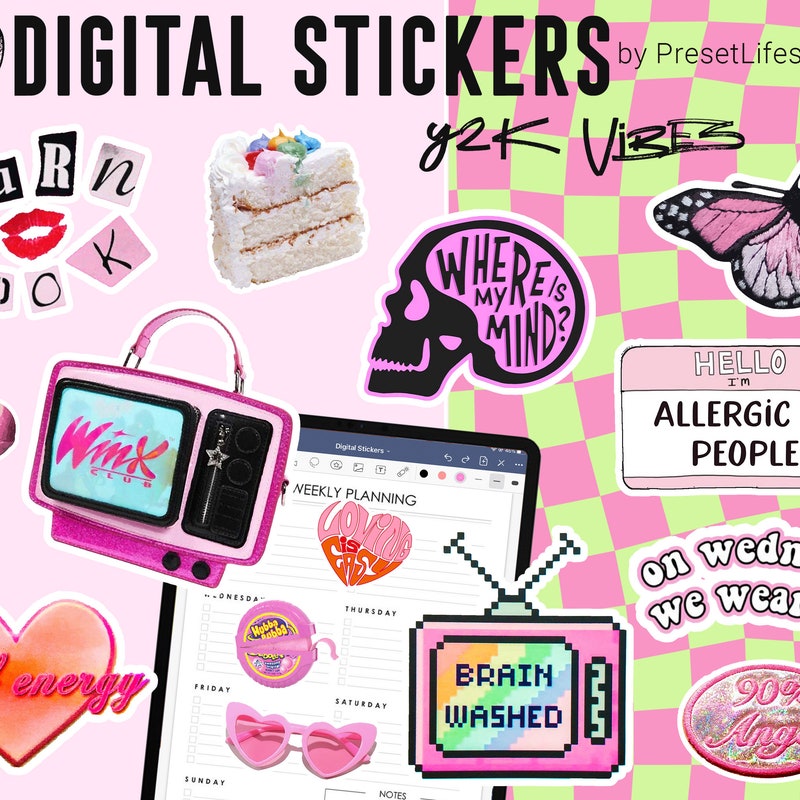 Y2k Stickers - Etsy