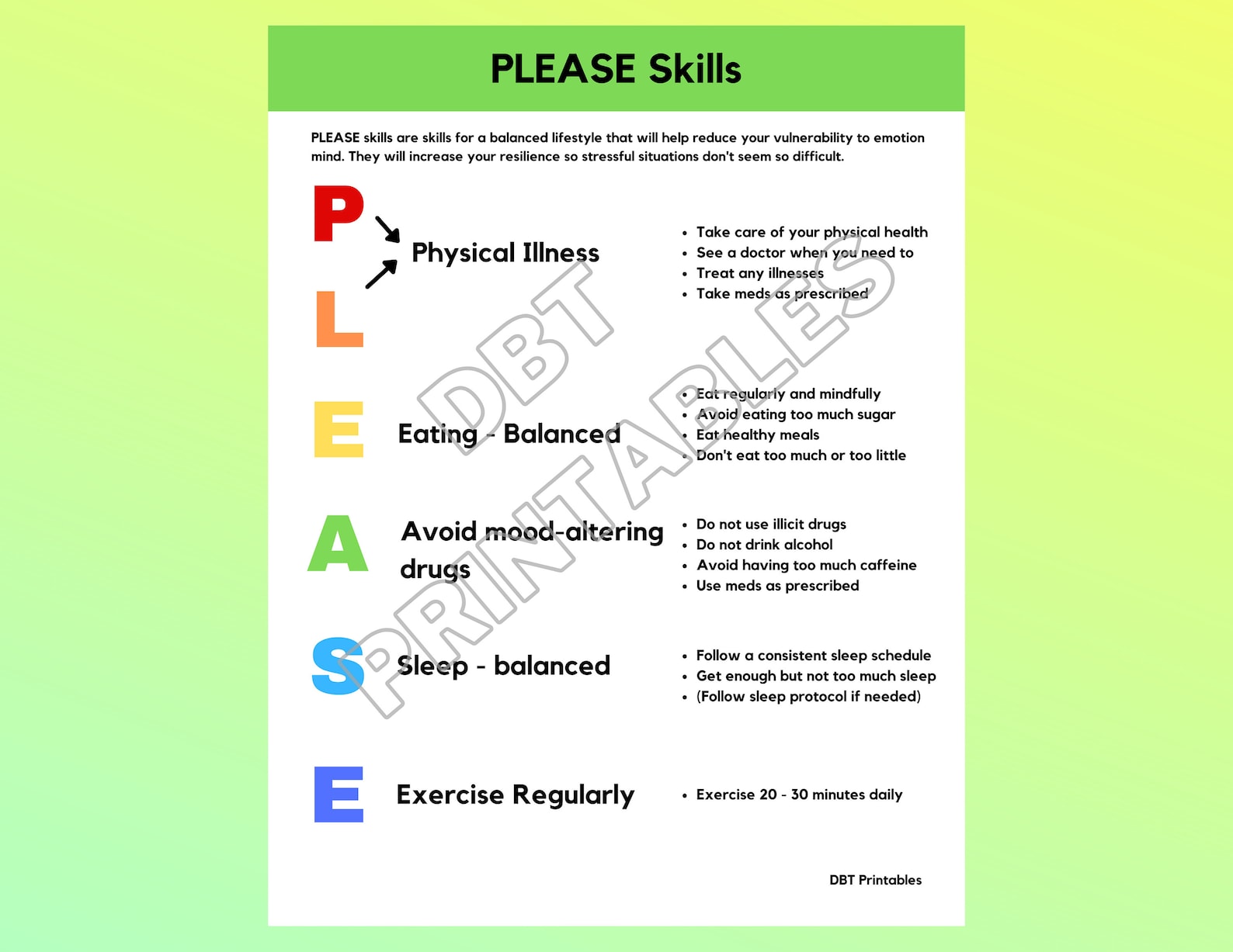 please-skills-dbt-poster-and-tracker-sleep-hygiene-handout-etsy-ireland