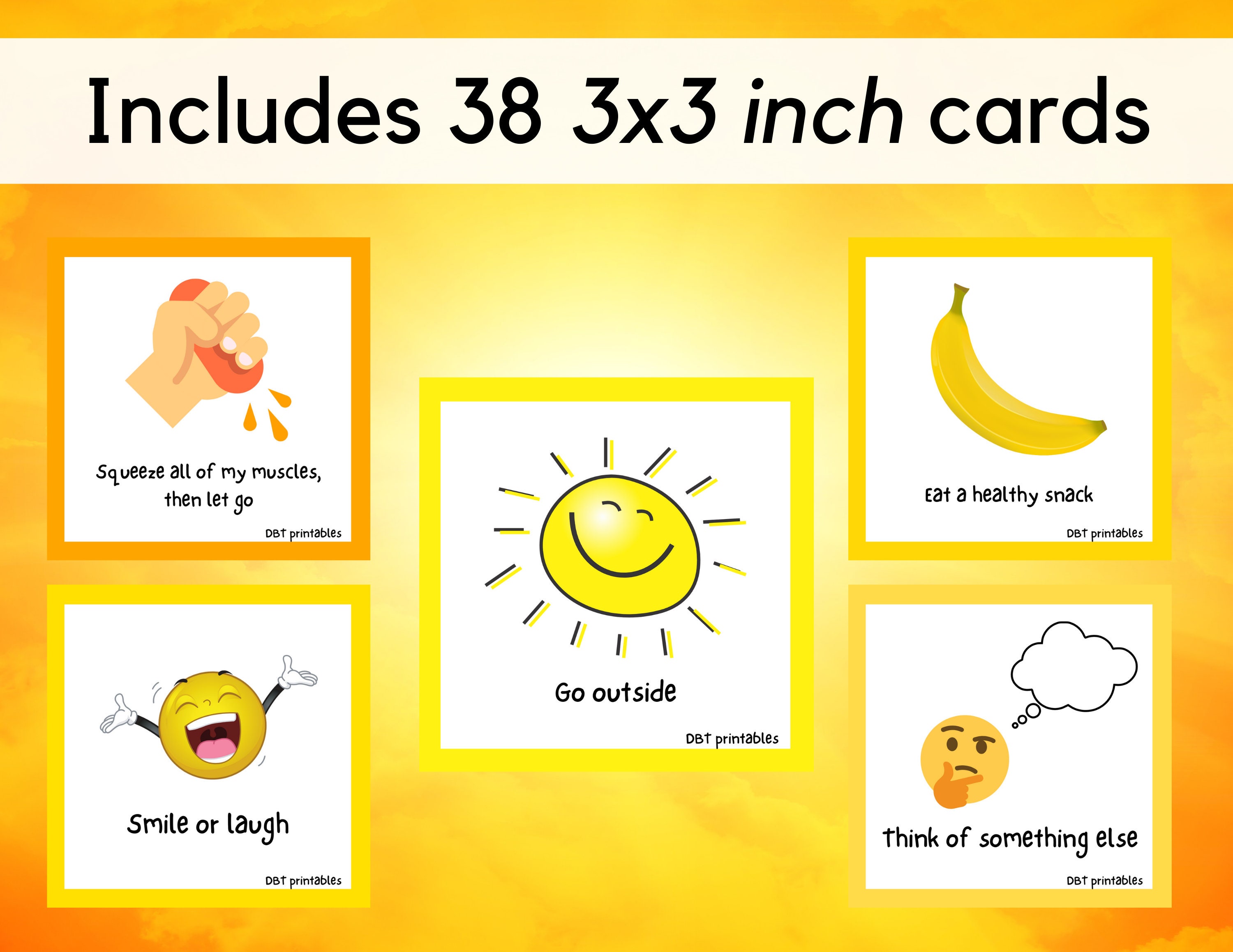 Kids Coping Skills Cards | Mental Health - Etsy