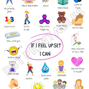 Coping Skills for Kids Printable Poster | ADHD, Autism, Mental Health ...