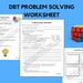 DBT Problem Solving Worksheet | Coping Skill for Stressful Situations ...