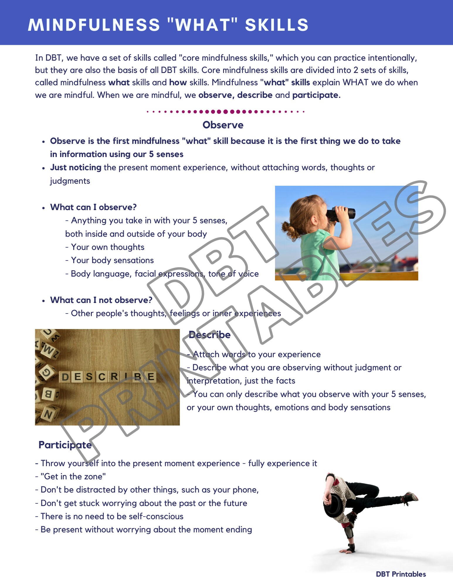 DBT Complete Mindfulness Module - Etsy